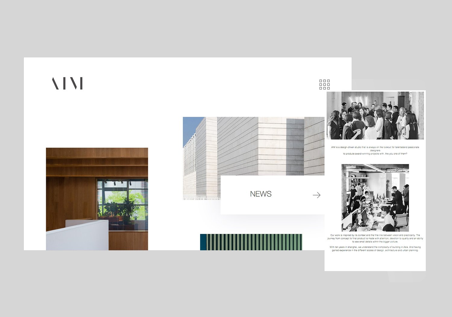 AIM - Architecture Company Web Design | 🦍 𝕃𝕆ℝ𝔻𝔼𝕐𝕊